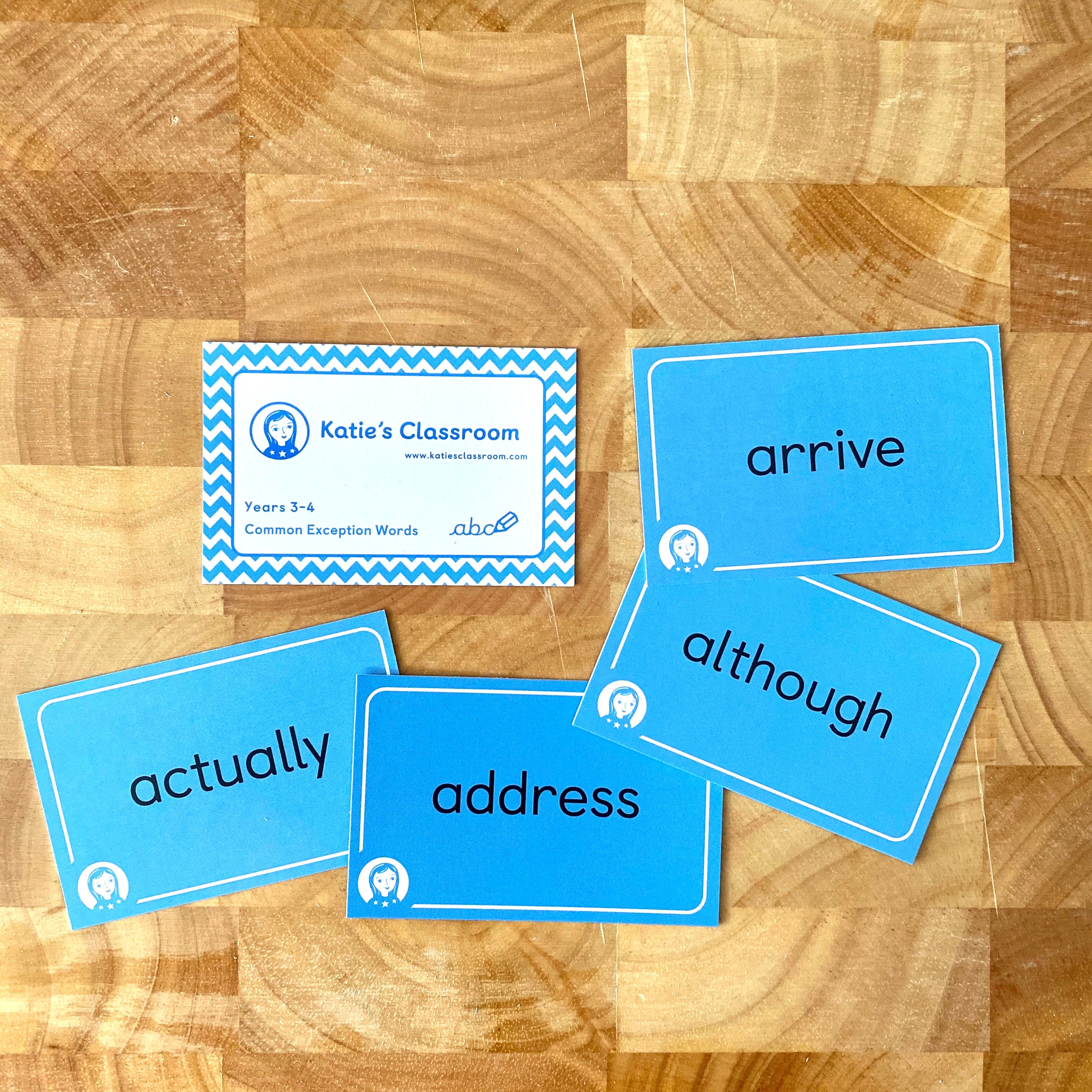 Years 3 4 Common Exception Words Katie s Classroom Years 3 4 Common Exception Words Katie s Classroom