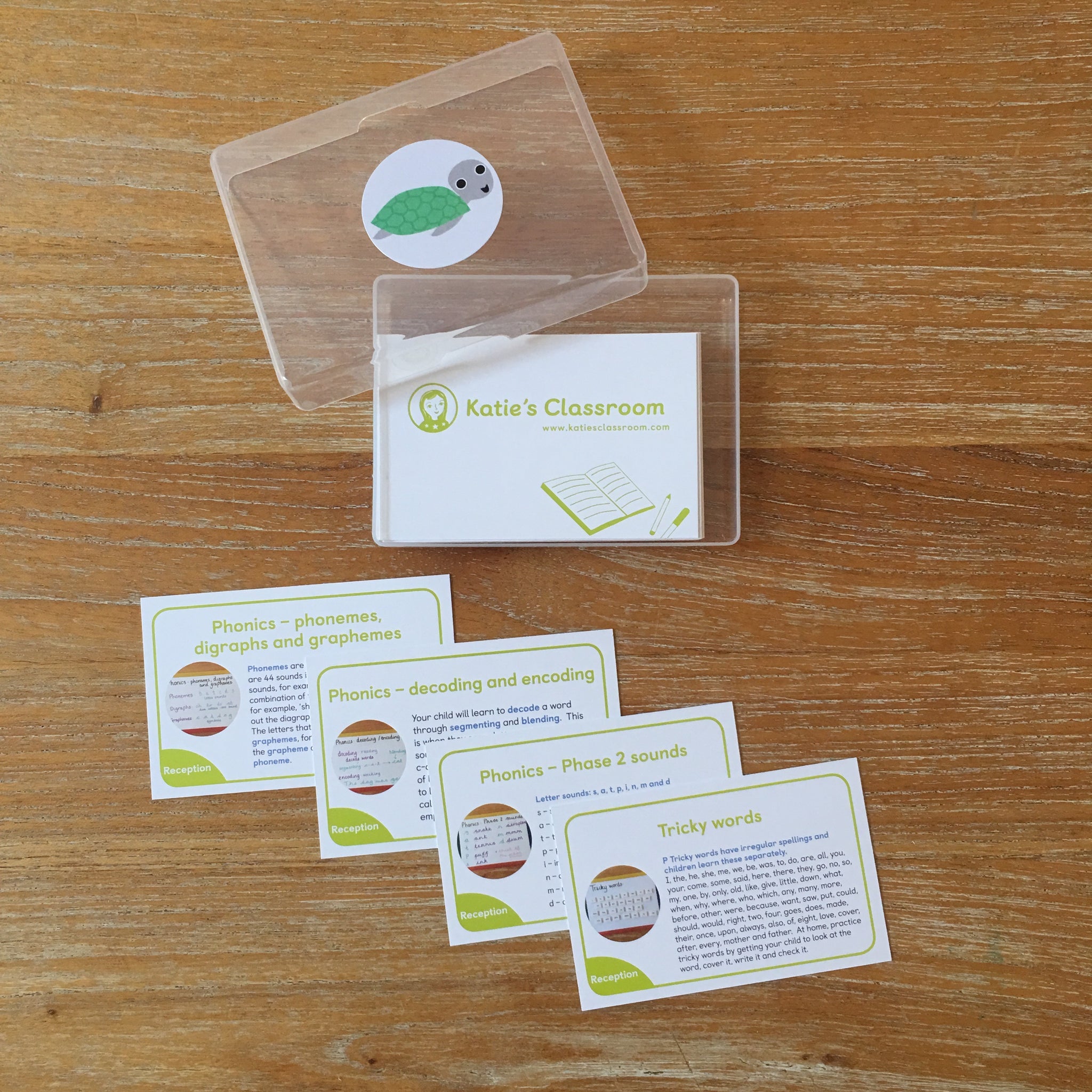 Reception English Revision Cards – Katie's Classroom